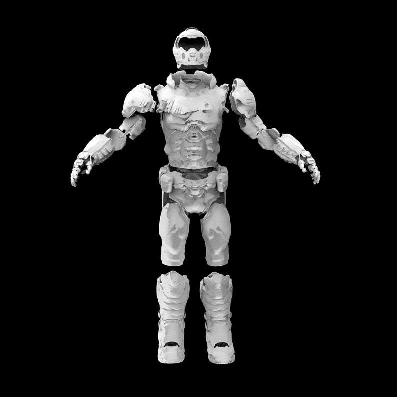 DOOM Slayer (Doomguy) Wearable Armor 3D Model – marvel-stl DOOM Slayer (Doomguy) Wearable Armor 3D Model – marvel-stl