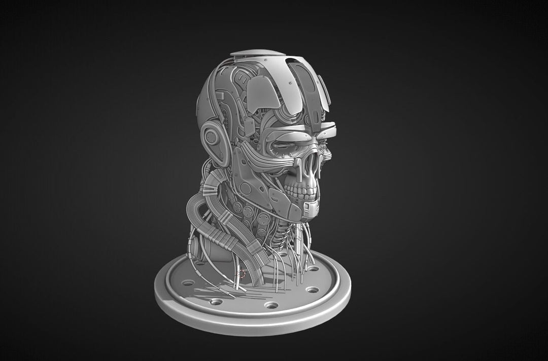 Sci Fi - Character Robot- Head 3D model – marvel-stl